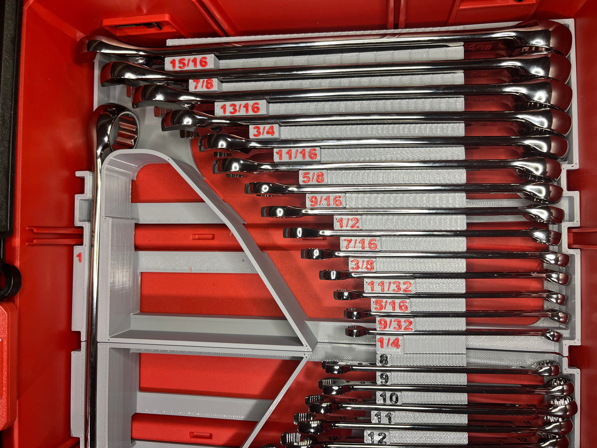 Packout Drawer Inserts for Milwaukee Combination Wrench Sets (OEW-S D ...