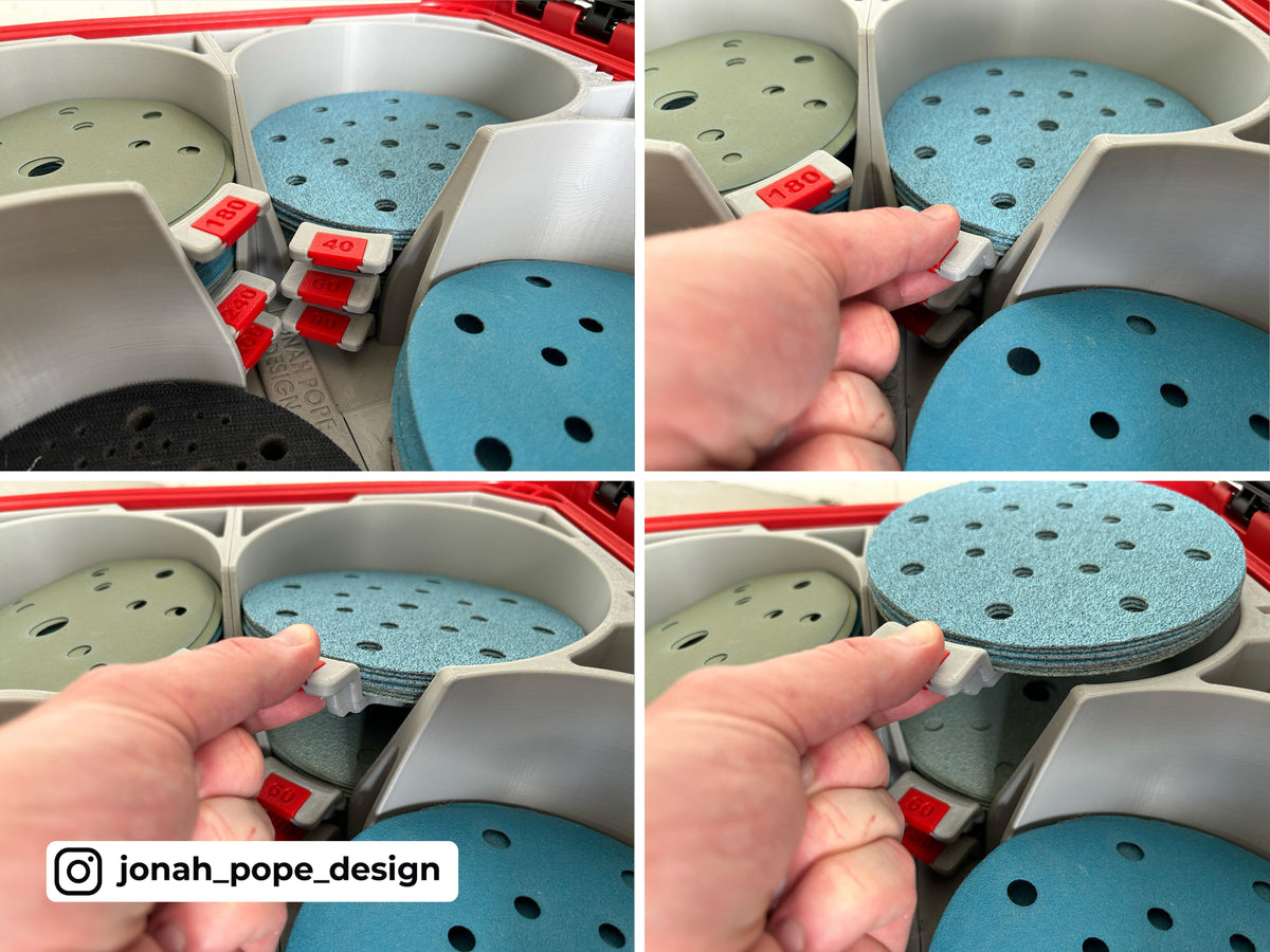 Packout Tool Box Insert For Festool ETS EC150 and 6" Sanding Discs - J ...